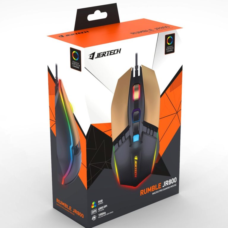 JERTECH RUMBLE JR800 MACRO PRO WIRED GAMING MOUSE | Hiforit